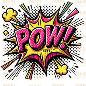 Pow Comic Clipart Transparent PNG Hd, Wow Comic Word Wow Wording Sound ...