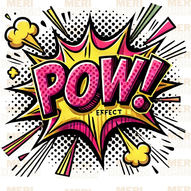 Pow Comic Clipart Transparent PNG Hd, Wow Comic Word Wow Wording Sound ...
