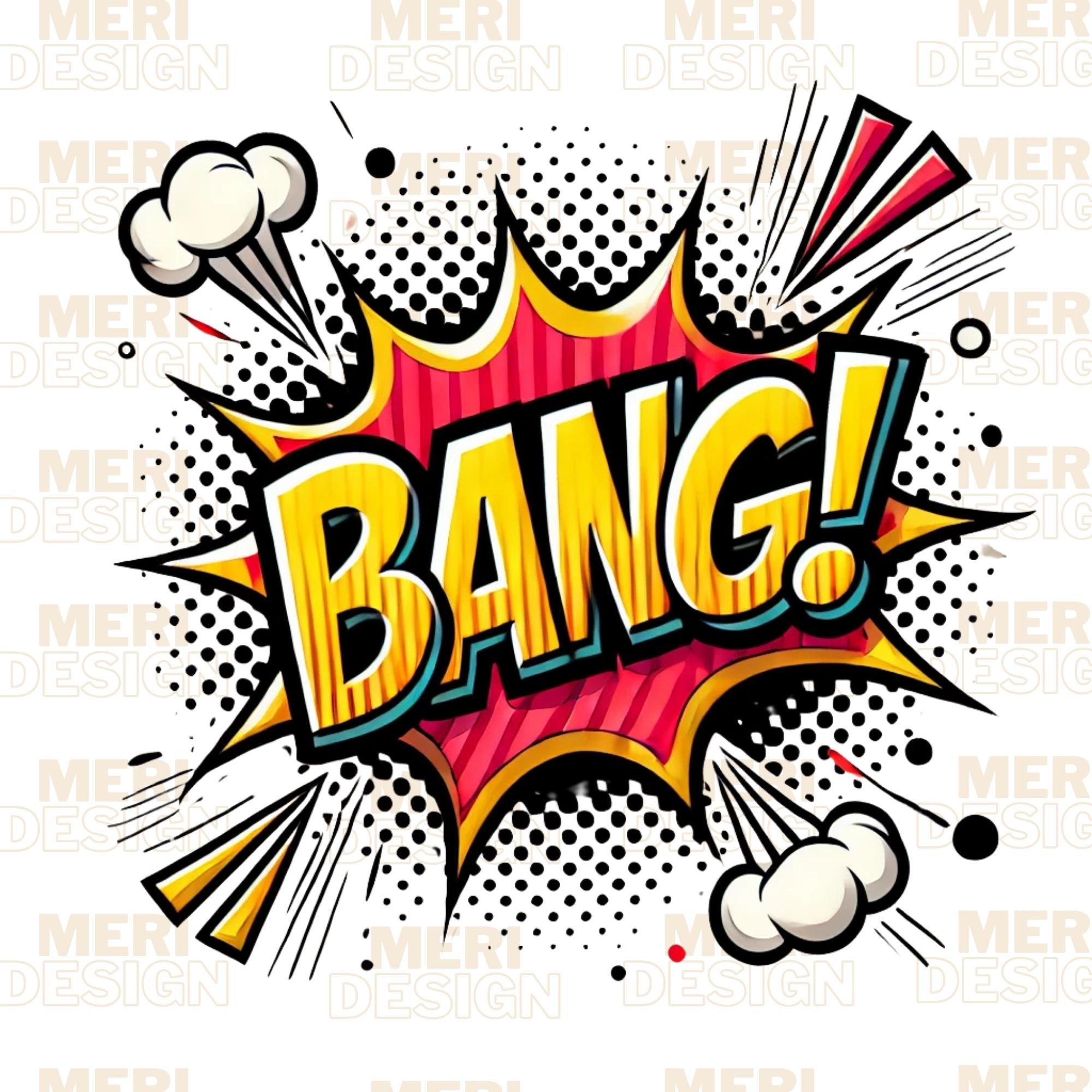 Bang Comic Clipart Transparent PNG Hd, Wow Comic Word Wow Wording Sound ...