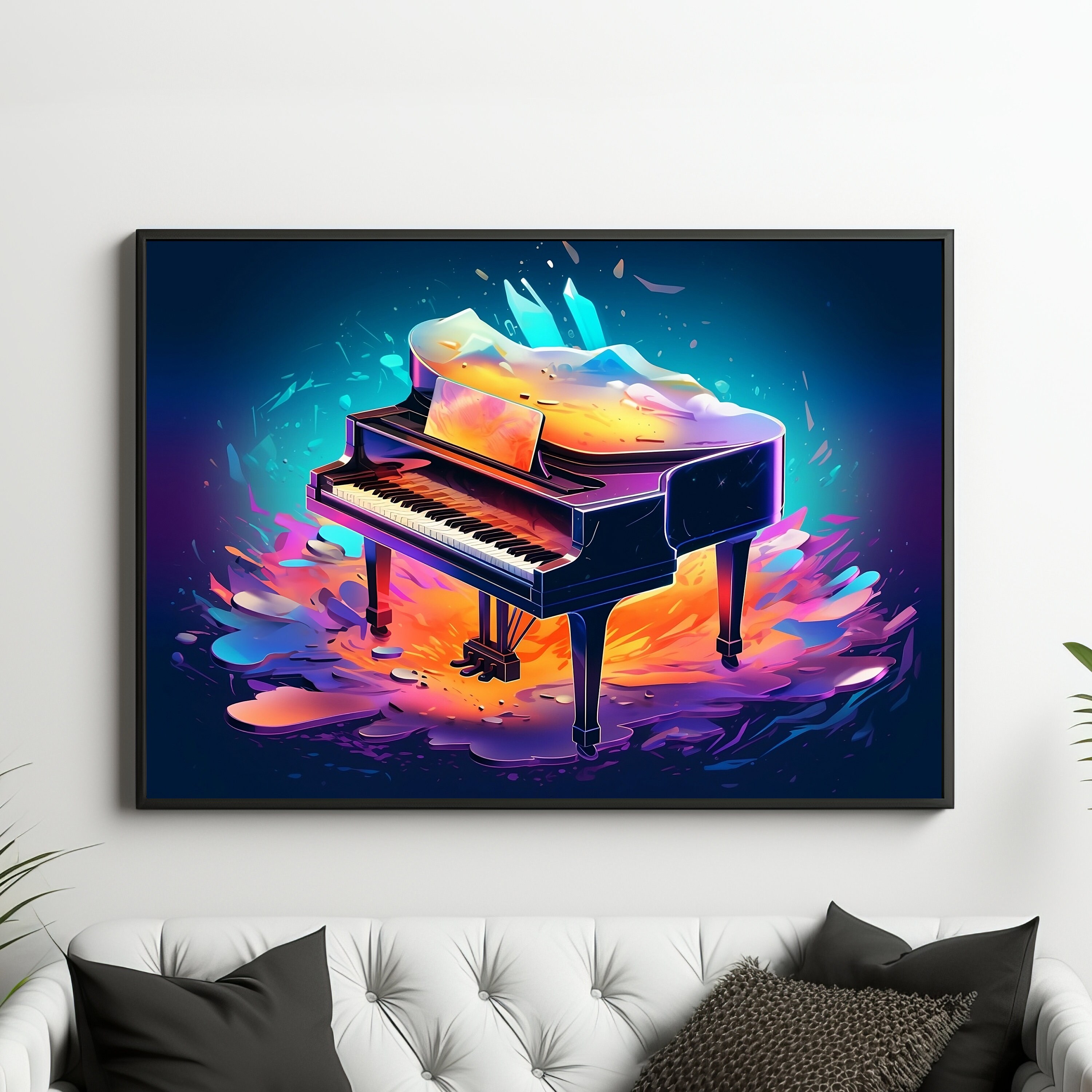 Colorful Piano Painting