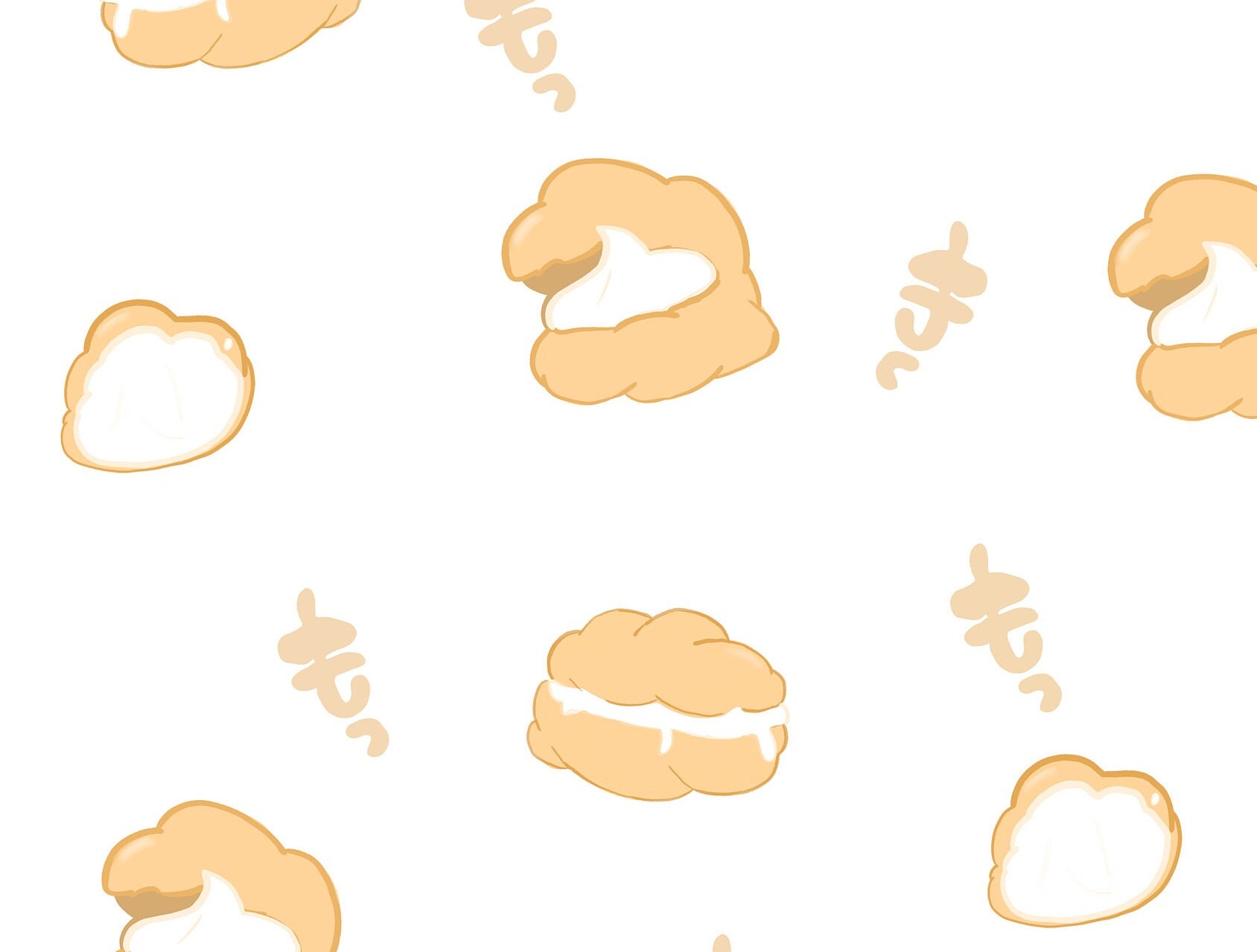 Cream Puff Wallpaper - Etsy