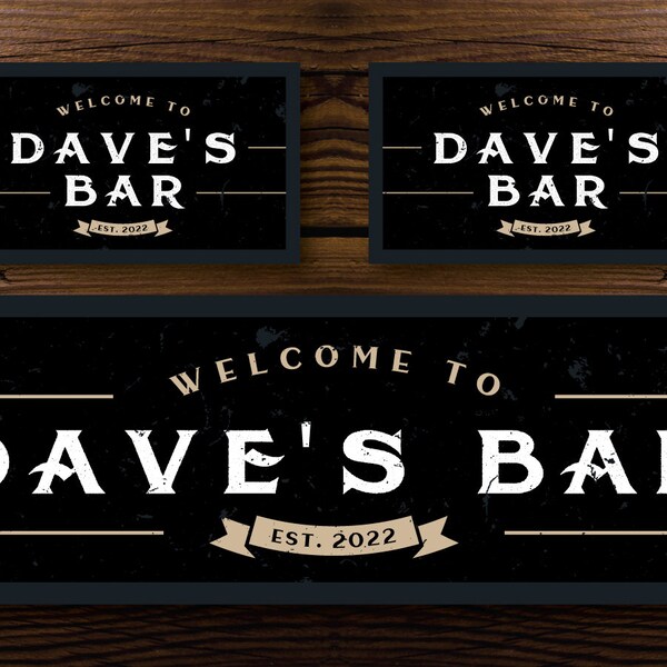 Large Bar Signs - Etsy