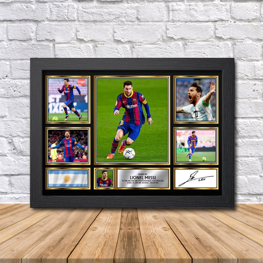 Lionel Messi Football Signed Poster Print - Etsy UK