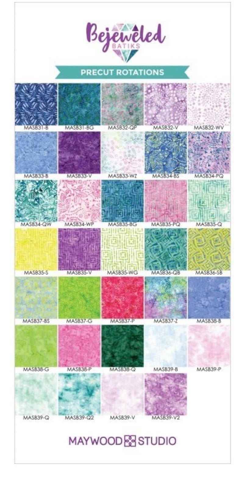 Bejewelled Batik Jelly Roll 40 Strips - Etsy