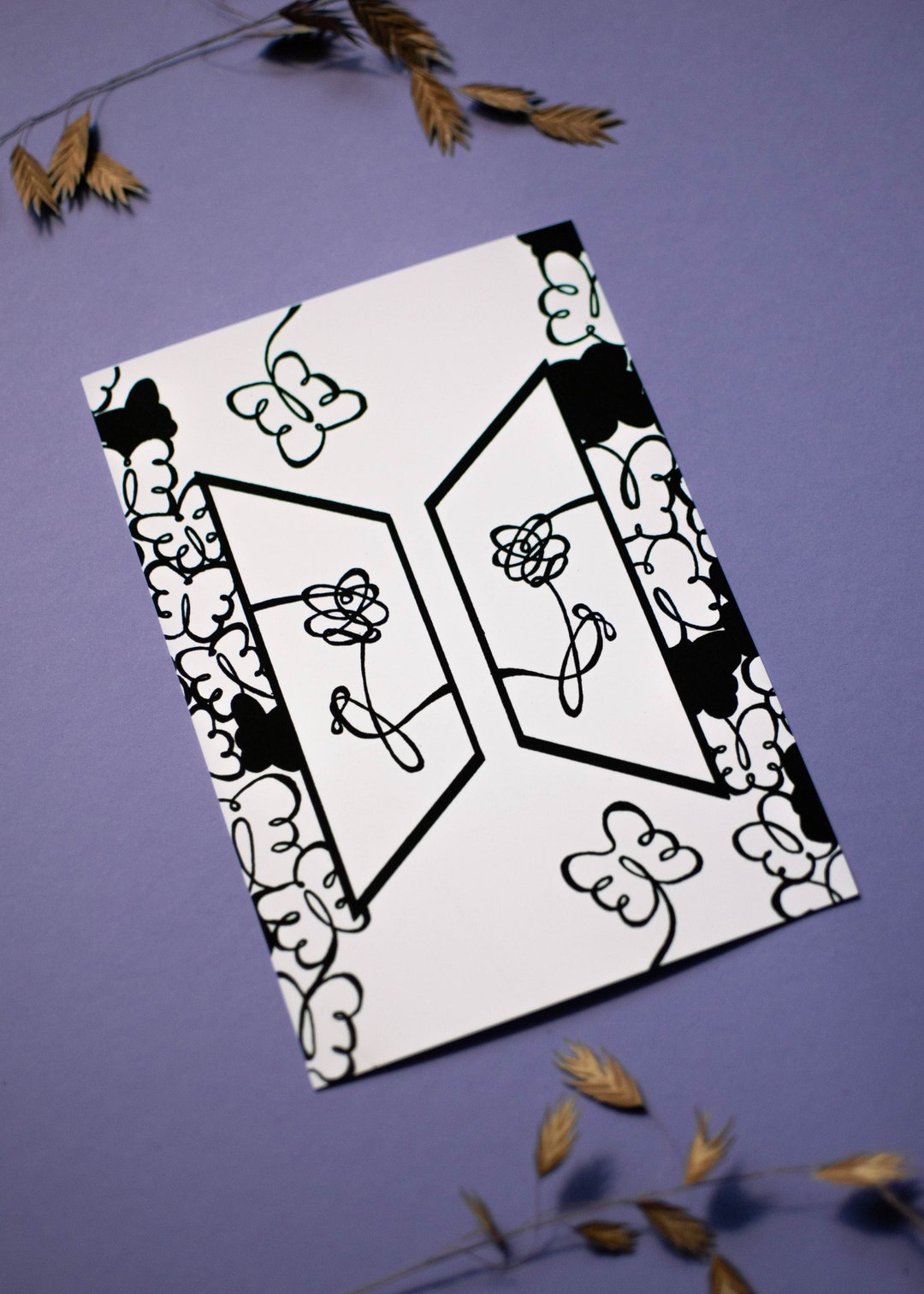 BTS ARMY Symbol Wall Art | BTS Logo Art | Love Yourself Album Inspired ...