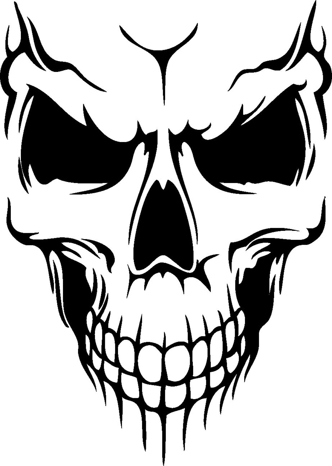 Skull Svg, Horror Skull Face Svg, Scary Skull Svg ,skull Png, Skull ...
