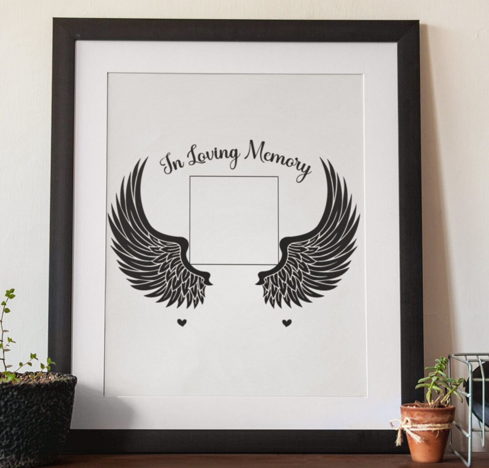 IN LOVING MEMORY - Memorial Svg, Angel Svg, Funeral Svg, Commercial Use ...