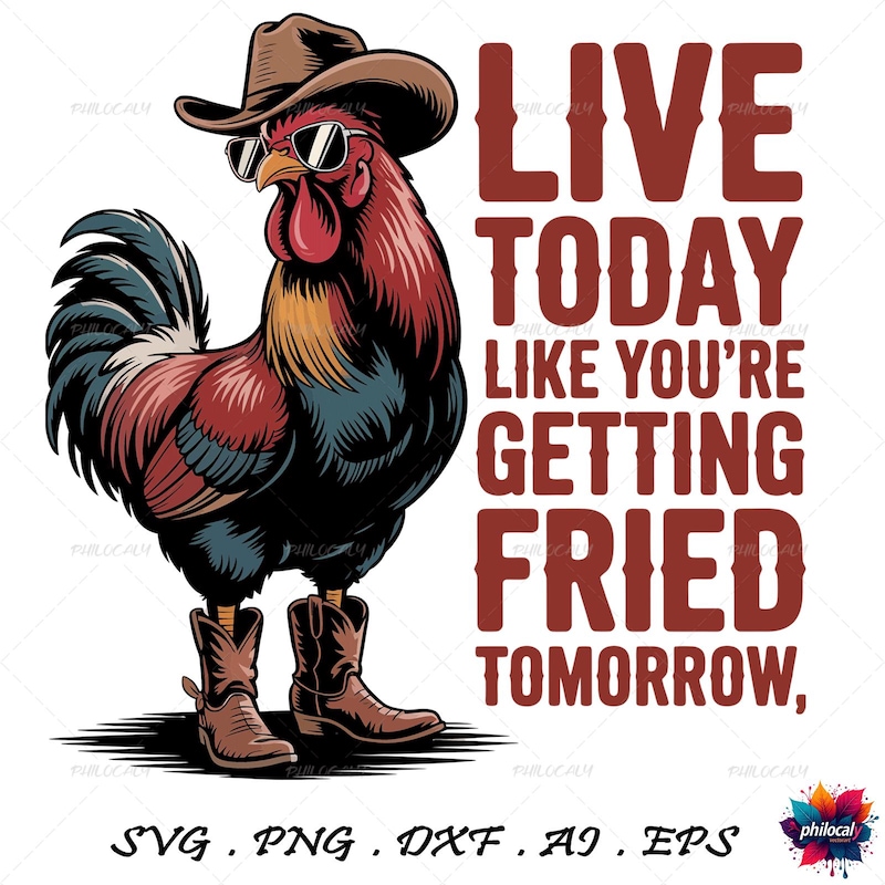 Funny Chicken Decal Png - Etsy