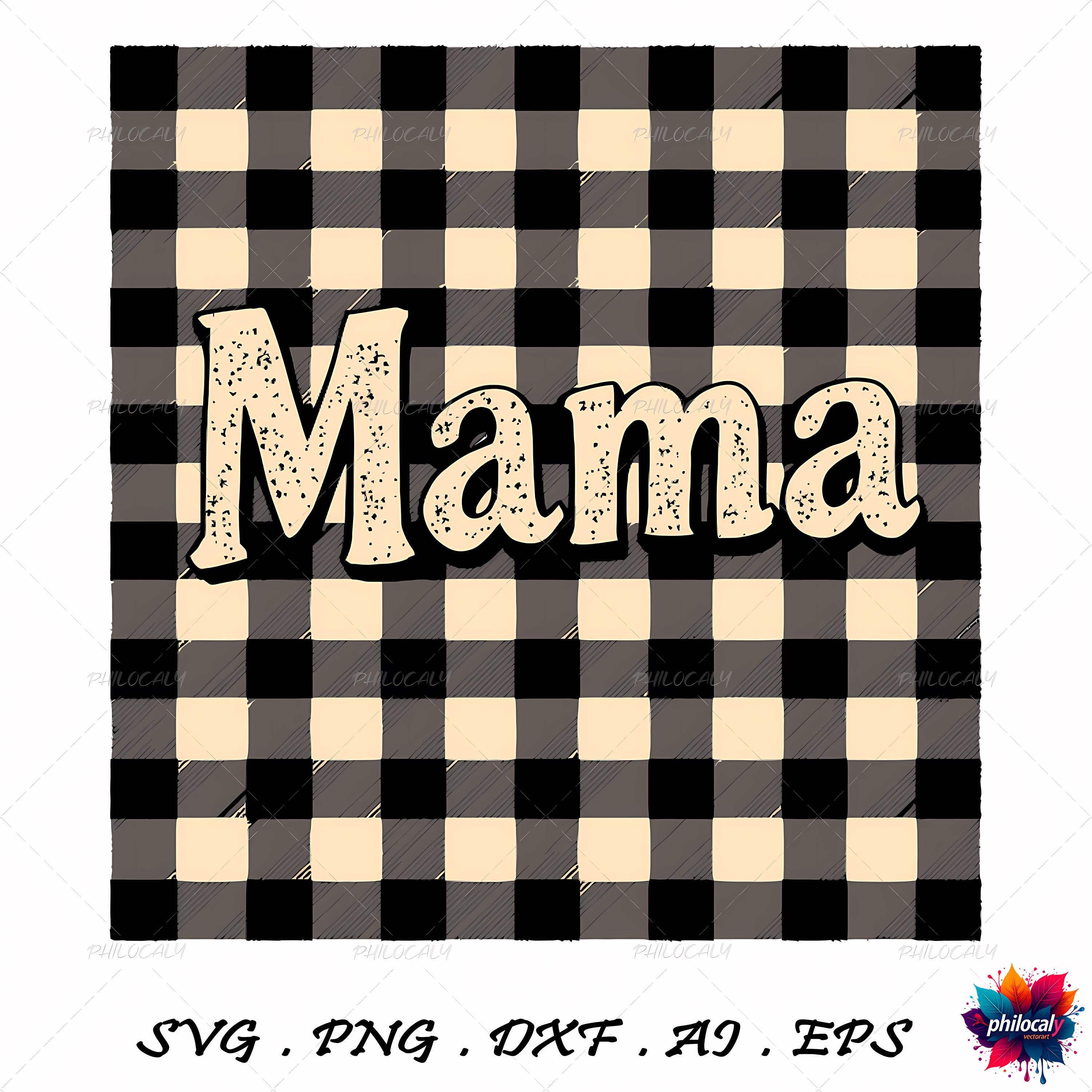Mama Plaid SVG Bundle, Buffalo Check Cut Files, Mothers Day PNG ...