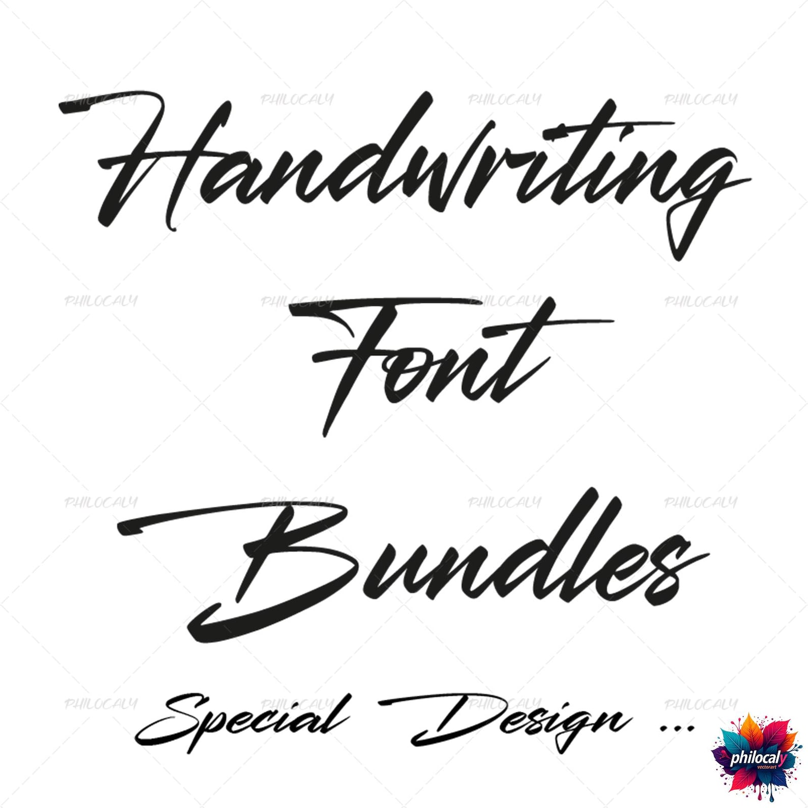 Handwriting Font Bundle, Script Letter Fonts TTF, Cursive Fonts for ...