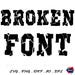 Broken Alphabet Svg,png,ai,eps,dxf, Ttf Bundle, Distressed Letter Cut ...
