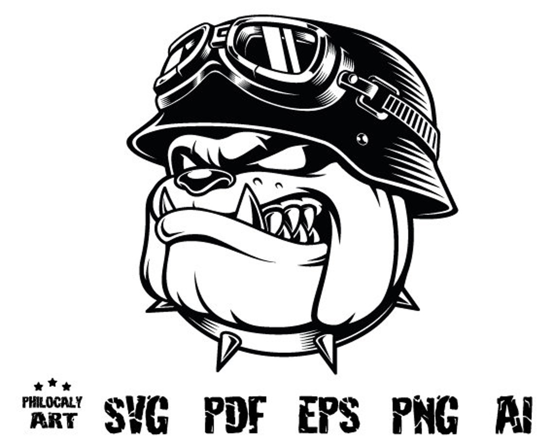 Dog Motorcycle Biker Vector Svg Png, Bulldog Biker Svg, Tiger Smoke Svg ...