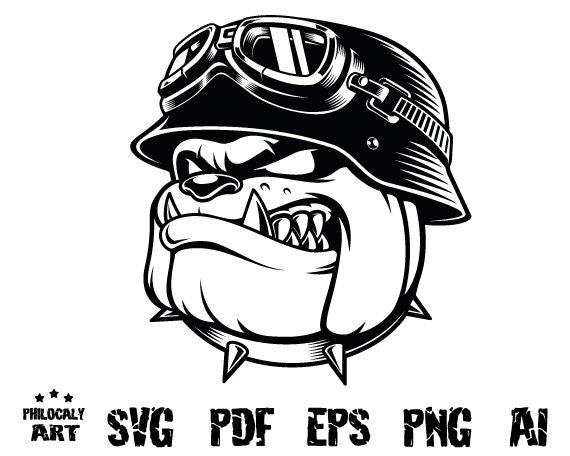 Dog Motorcycle Biker Vector Svg Png, Bulldog Biker Svg, Tiger Smoke Svg ...