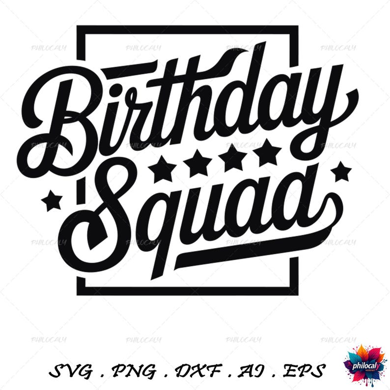 Birthday Squad SVG Bundle, Birthday Girl Cut Files, Party Shirt Design ...