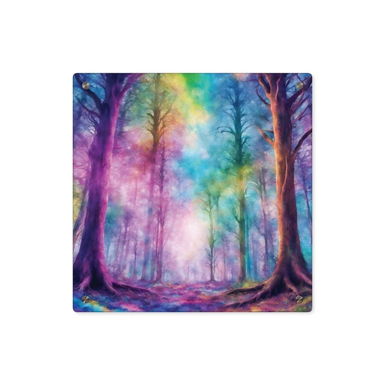 Magical Forest Wall Art, Mystical, Tie Dye, Fantasy Art, Festival, Gift ...