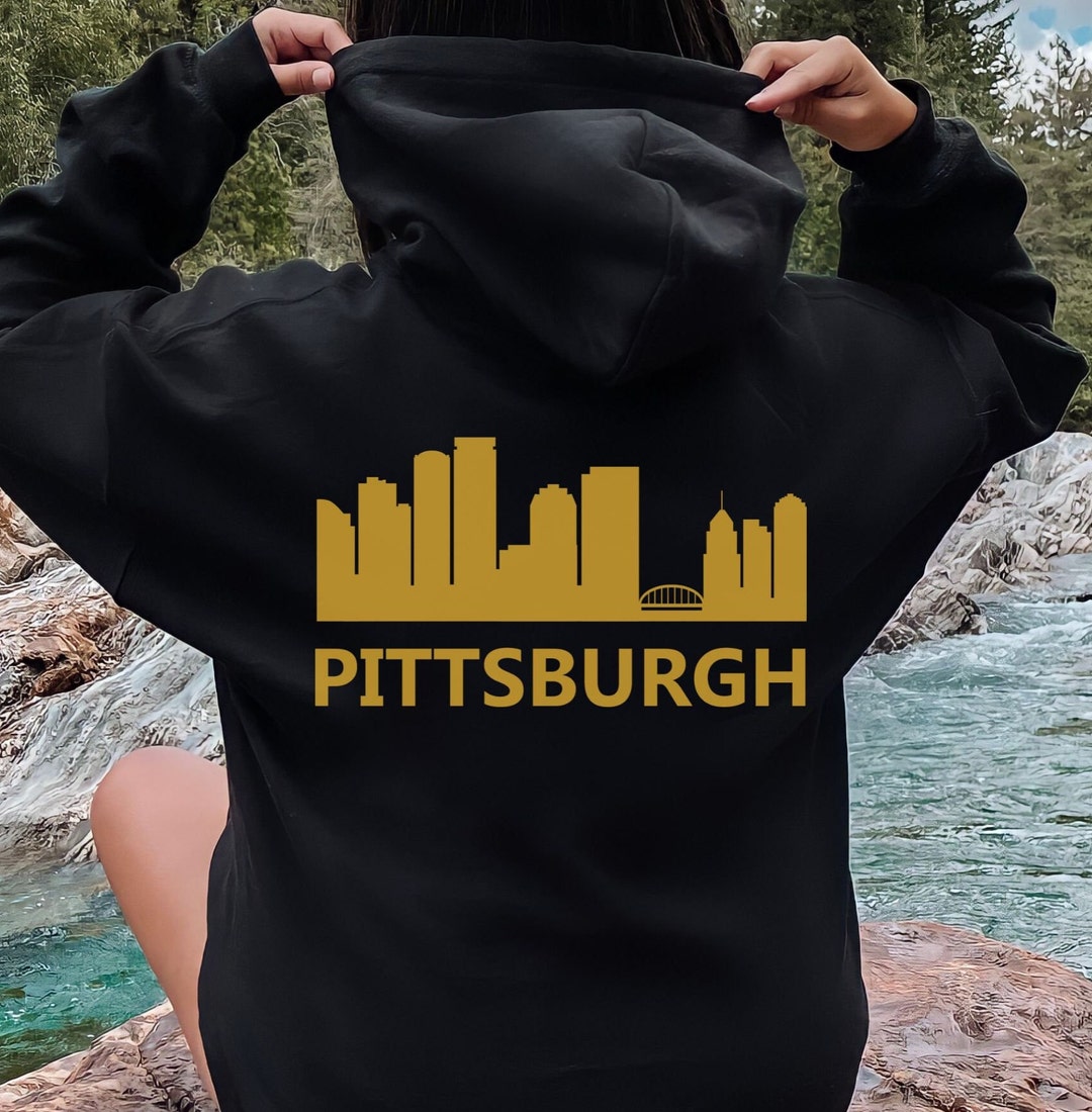 Pittsburgh City Skyline Hoodie, Steel City Sweatshirt, Pittsburgh Gift ...