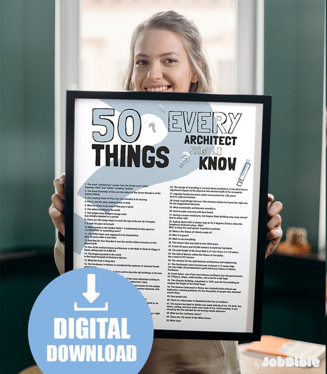 Educational Architecture Poster Perfect Architect Gift Idea. Unique ...