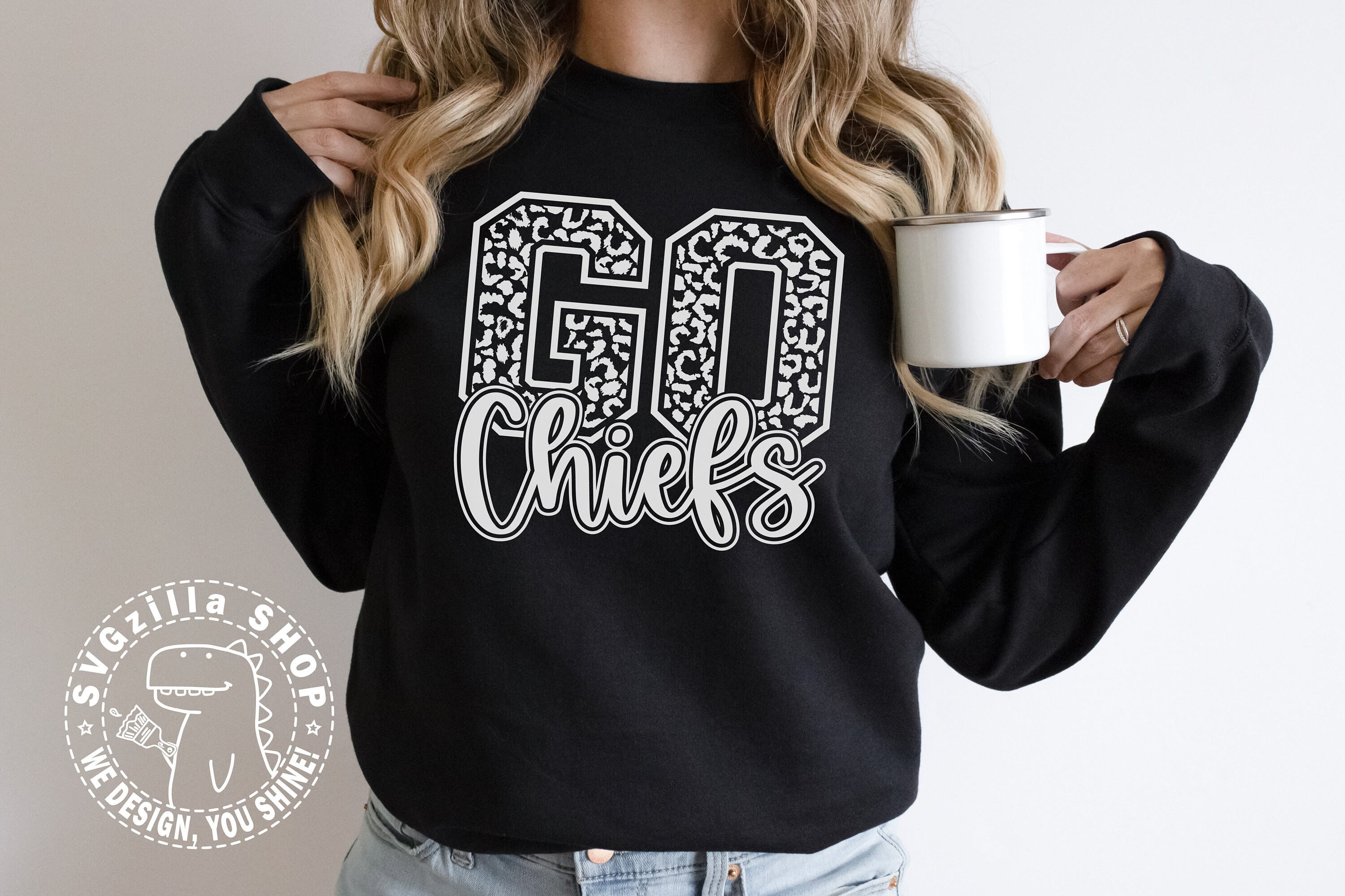 Go Chiefs Leopard SVG Go Chiefs Mascot SVG, Football Cut File for T ...