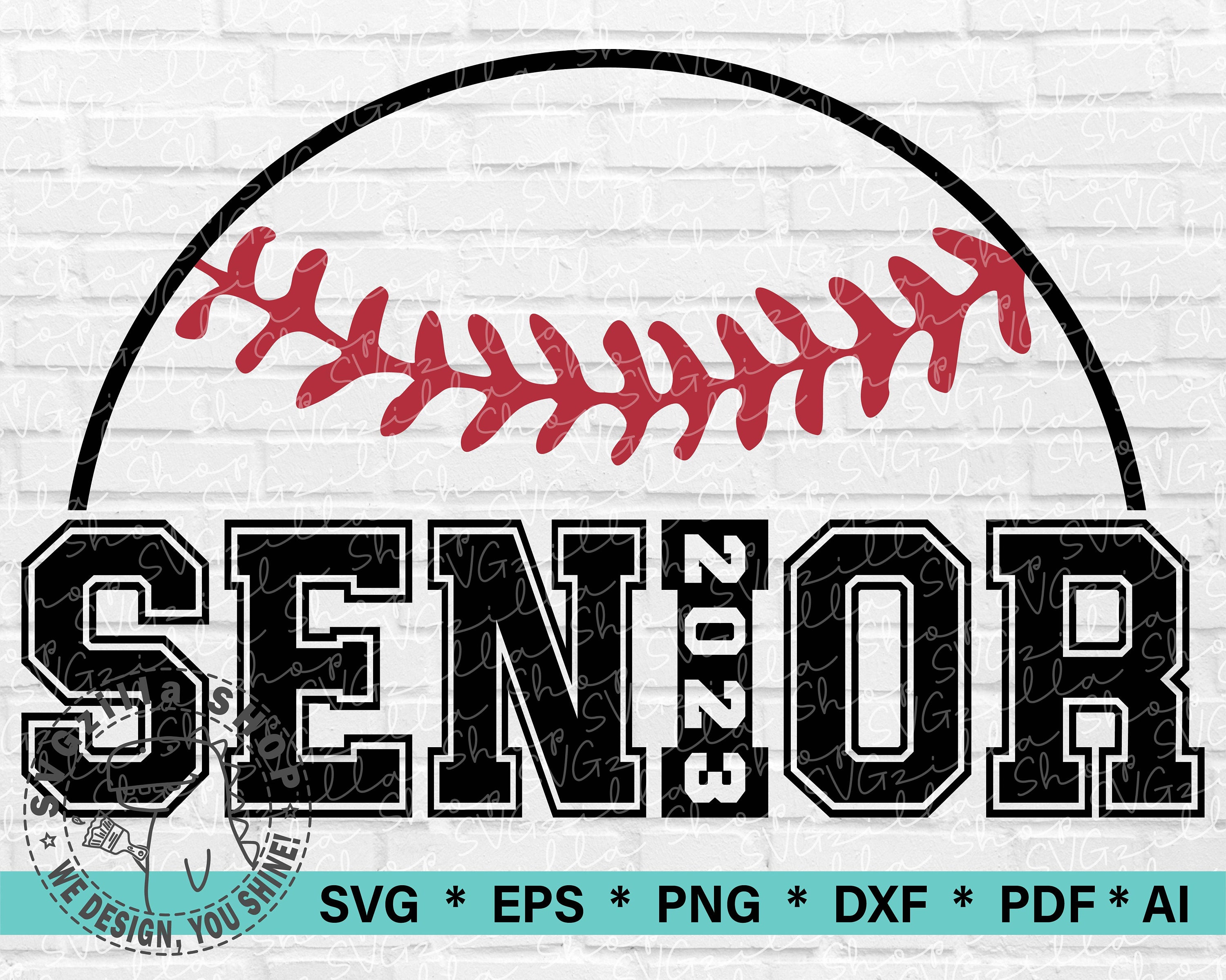 Senior Baseball Graduation Clipart, Half Baseball, Word senior in ...