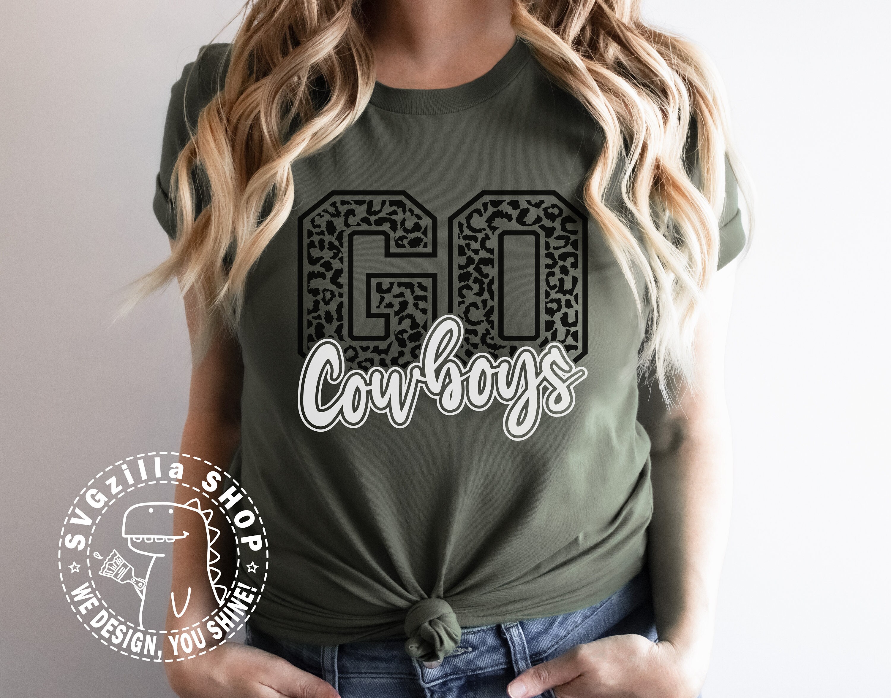 Cowboys Svg, Go Cowboys Leopard SVG Go Cowboys Mascot SVG, Cut File for ...