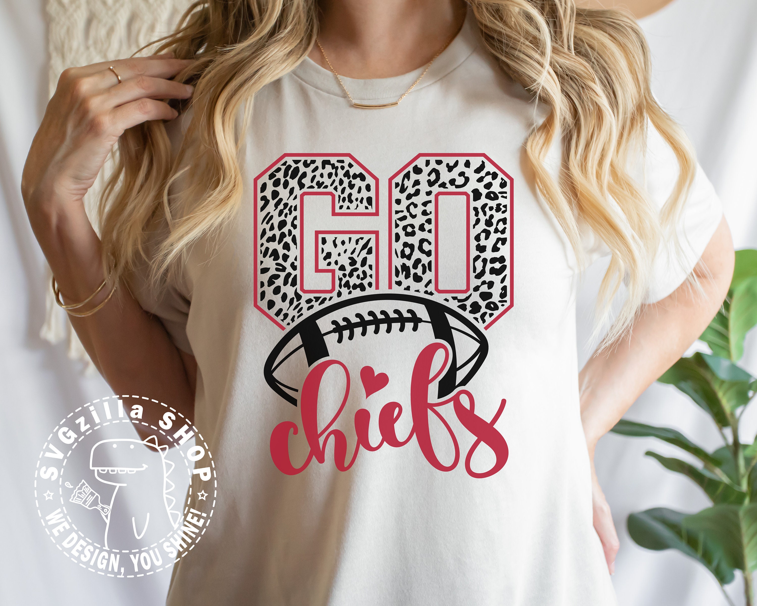 Go Chiefs Leopard SVG Go Chiefs Mascot SVG, Football Cut File for T ...