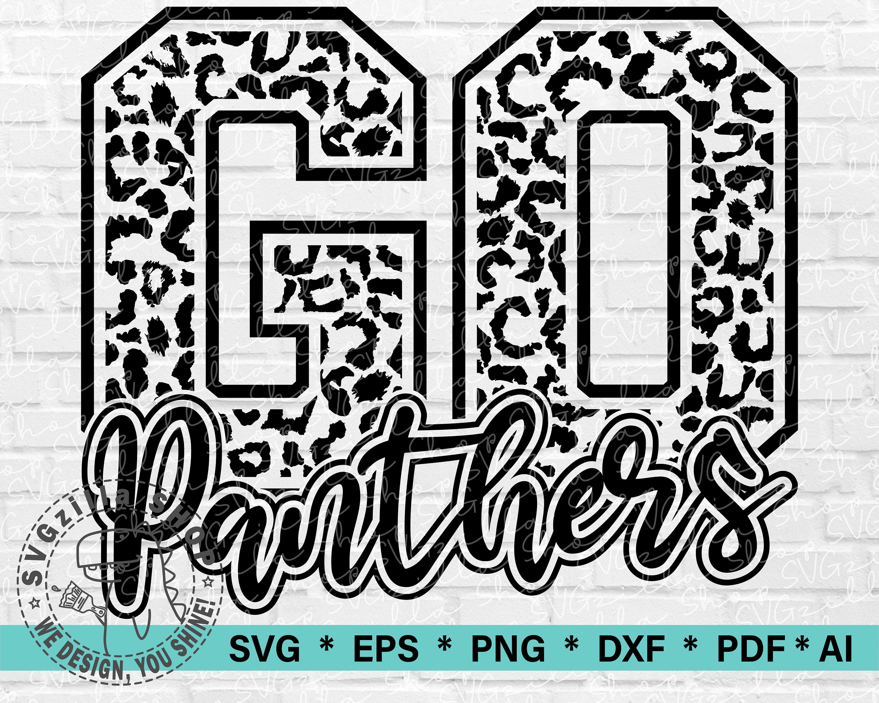 Panthers Svg, Go Panthers Leopard SVG Go Panthers Mascot SVG, Cut File ...