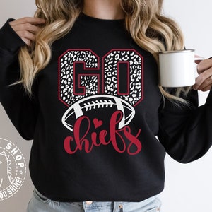 Go Chiefs Leopard SVG Go Chiefs Mascot SVG, Football Cut File for T ...