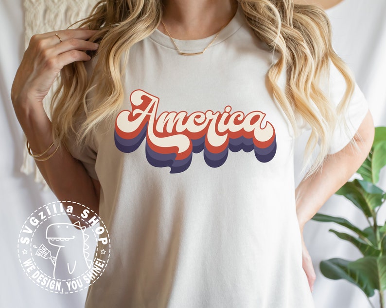 America SVG America Png, America Retro Svg,independence Day Png ...