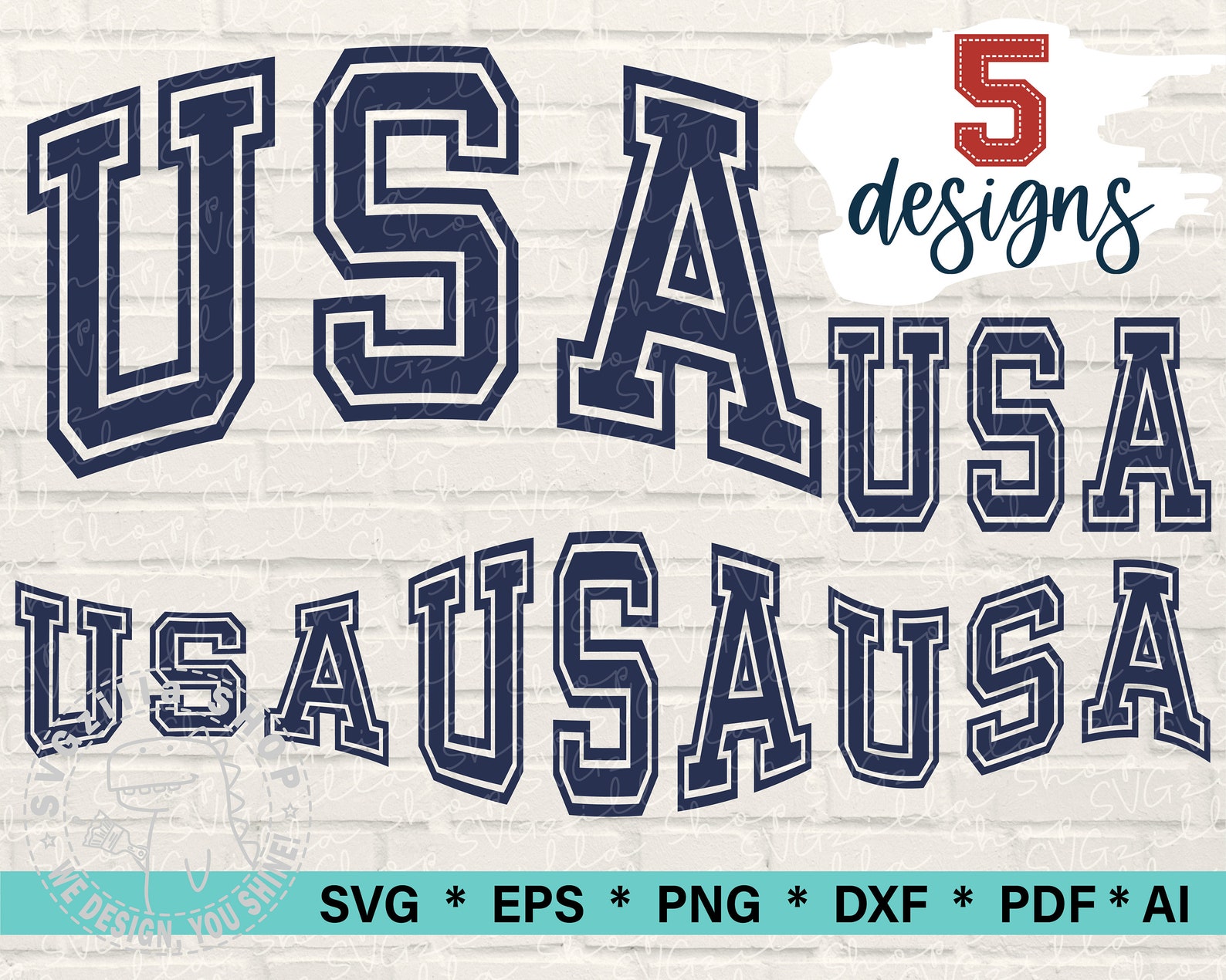 USA Svg - America Svg, USA Clipart, Varsity Letter Shirt Patriotic Svg ...