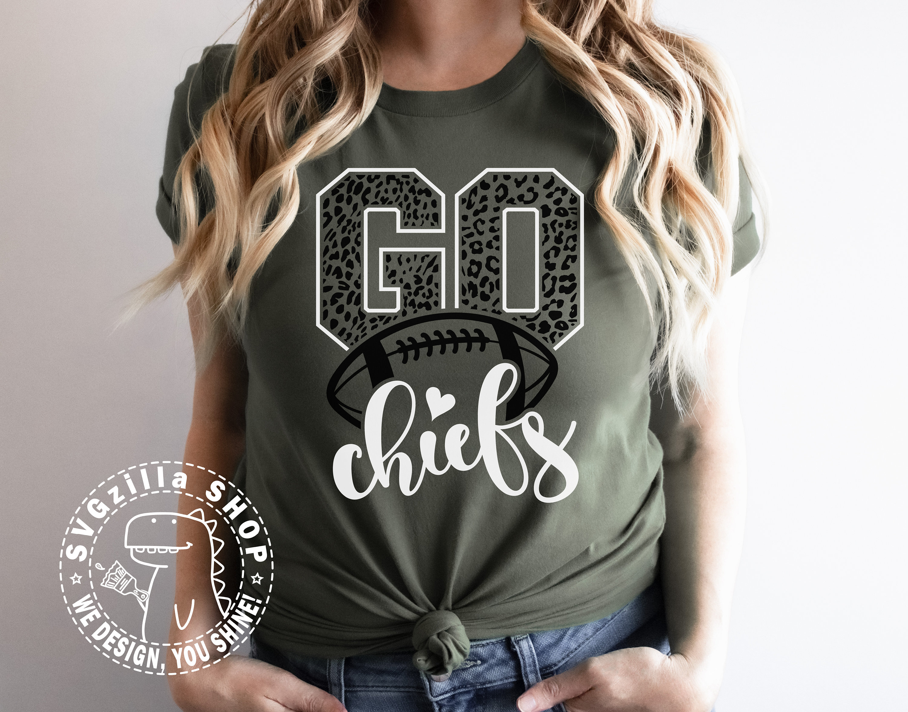 Go Chiefs Leopard SVG Go Chiefs Mascot SVG, Football Cut File for T ...