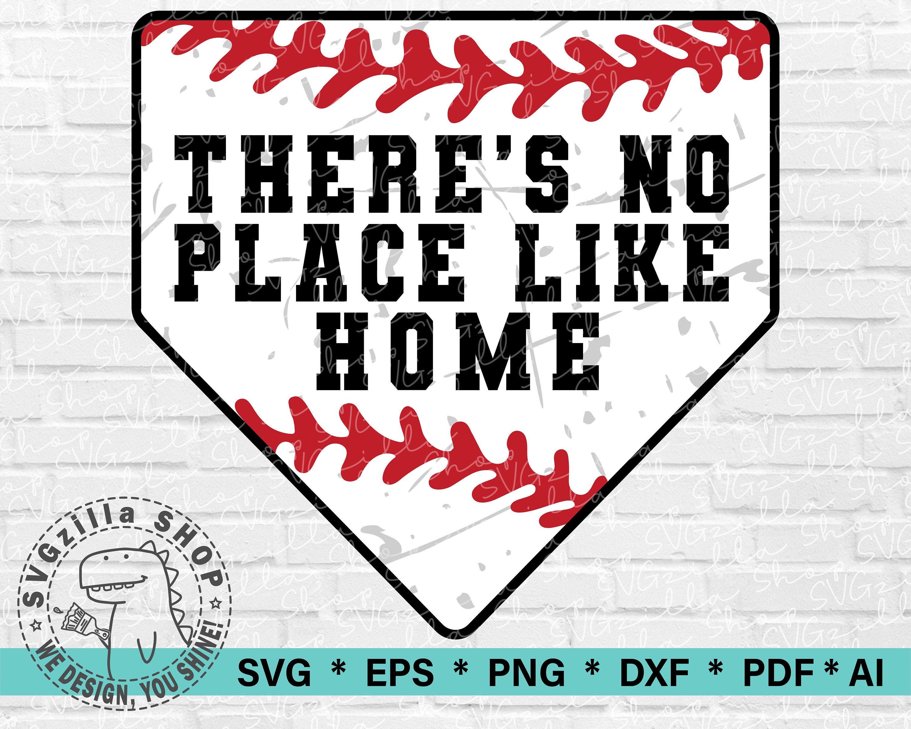 Baseball Home Plate SVG There's No Place Like Home SVG, Clipart for ...