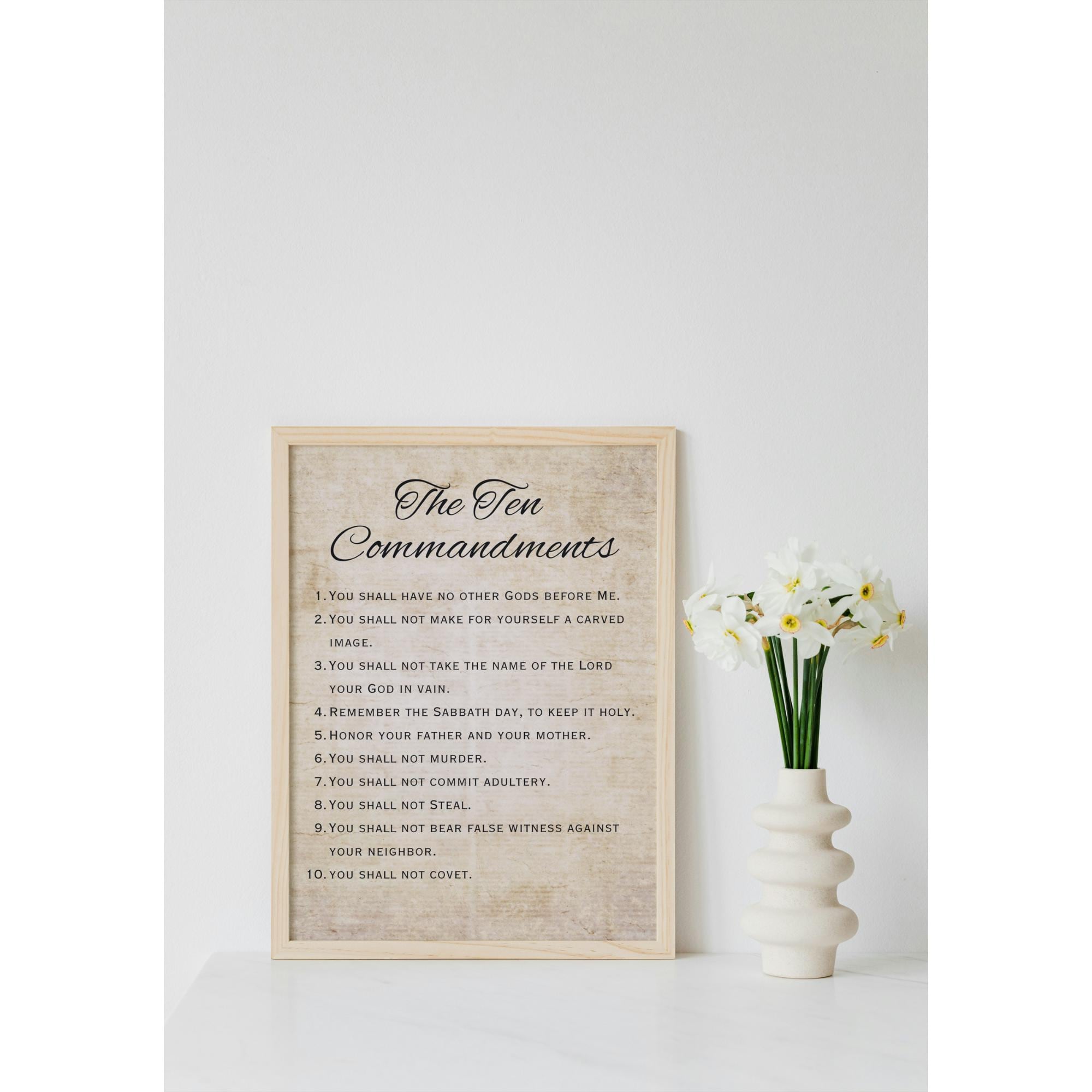The Ten Commandments Wall Decor | the 10 Commandments Wall Art ...