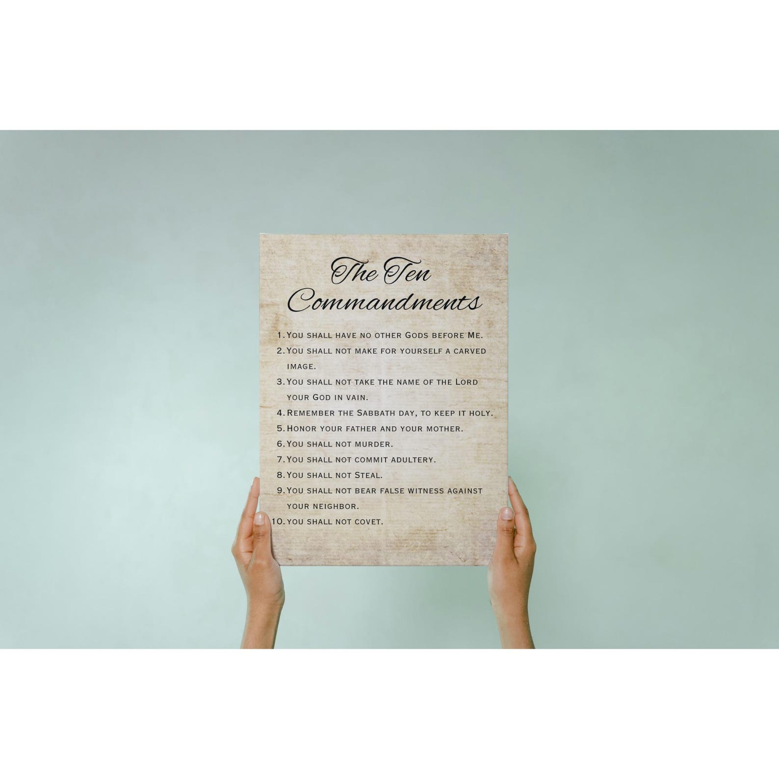 The Ten Commandments Wall Decor | the 10 Commandments Wall Art ...