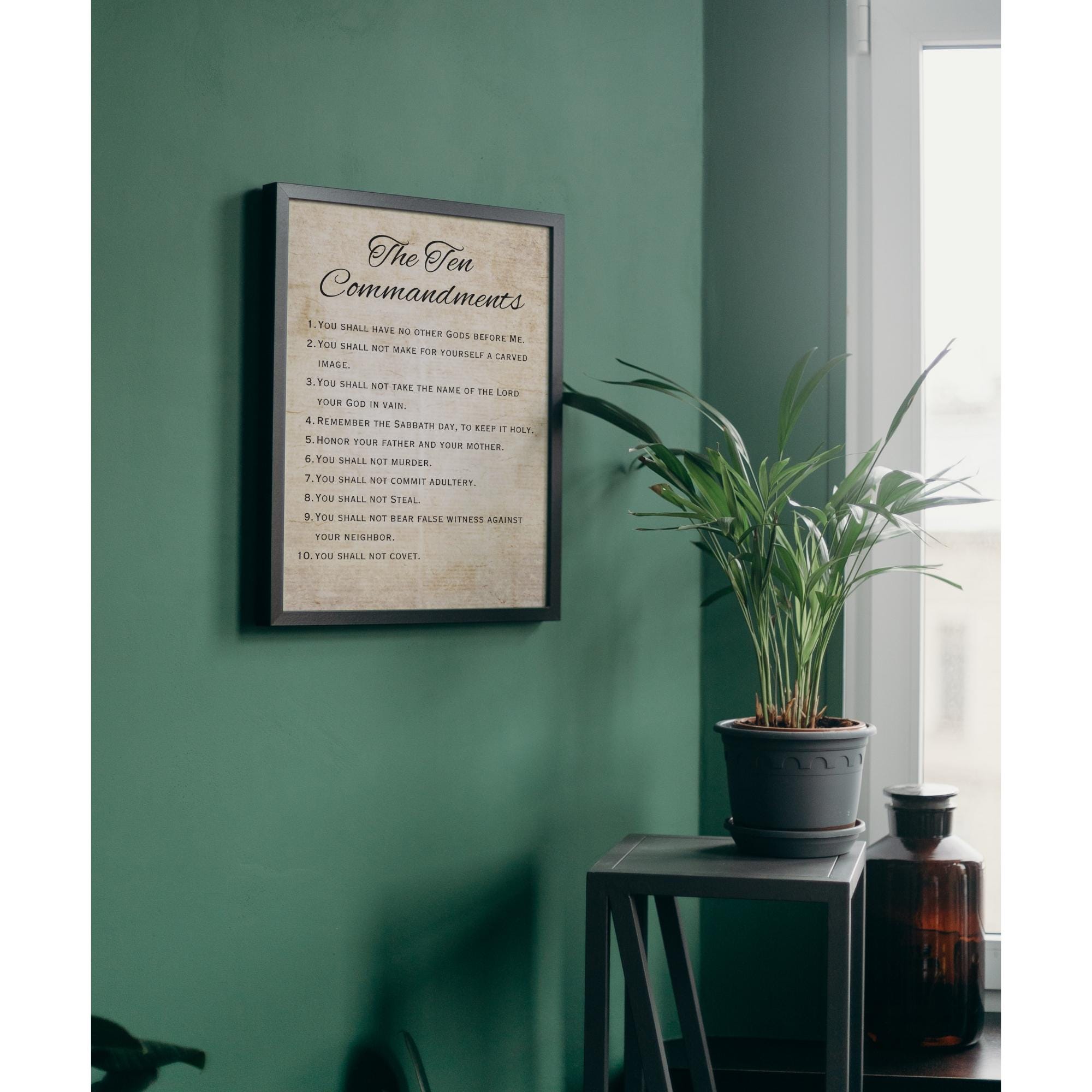 The Ten Commandments Wall Decor | the 10 Commandments Wall Art ...