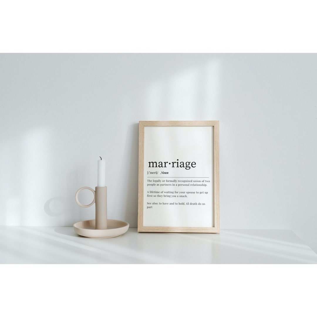 Marriage Funny Definition Printable Marriage Dictionary Printable Funny ...