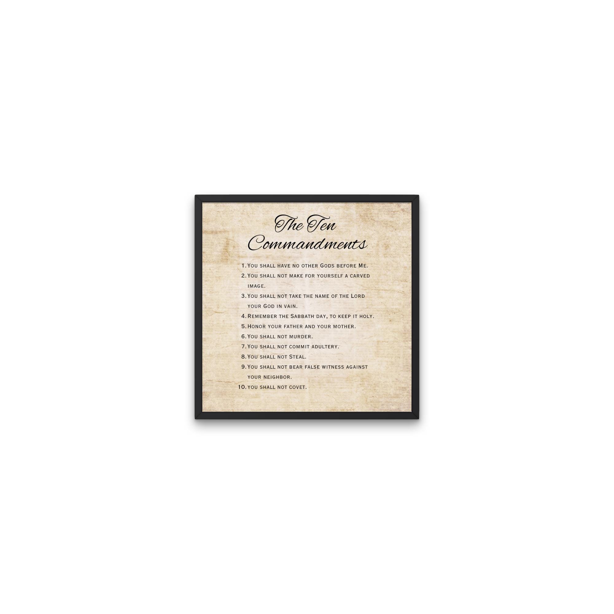 The Ten Commandments Wall Decor | the 10 Commandments Wall Art ...
