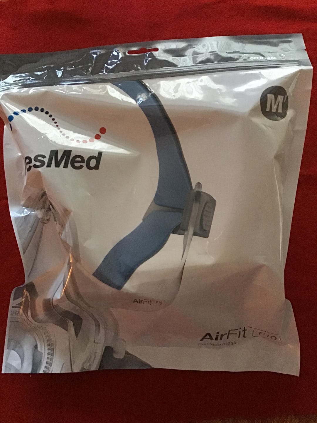 Resmed Airfit F10 Full Face Mask, Medium,63102, Brand New in Factory ...