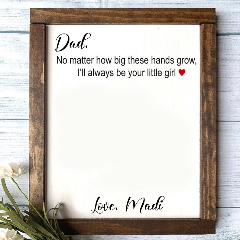 Personalized Kid's Handprint Sign DIY Handprint Art - Etsy