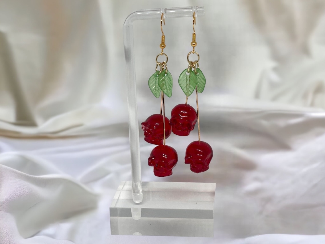 4g-25mm Creepy Cute Cherry Plug Earrings - Etsy