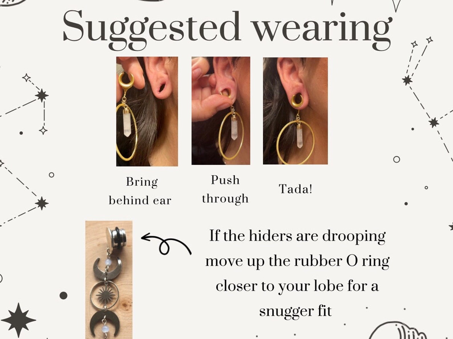 4g-25mm Sailor Moon Inspired Plug Earrings - Etsy