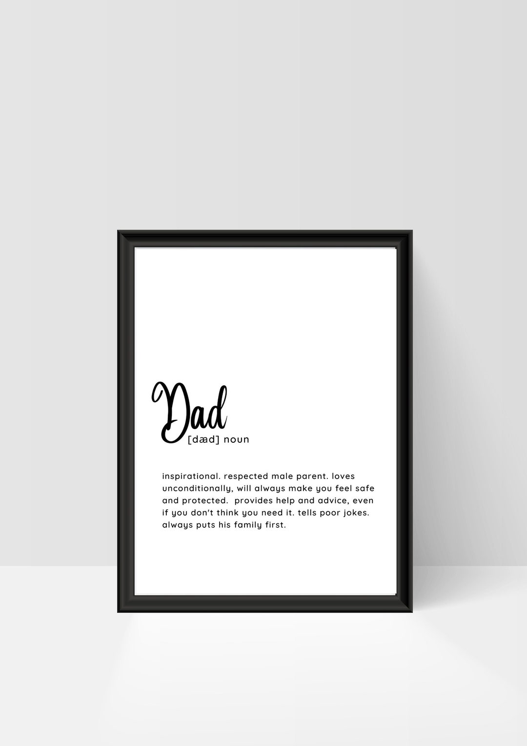 Dad Definition Print | A4 | Digital Download - Etsy