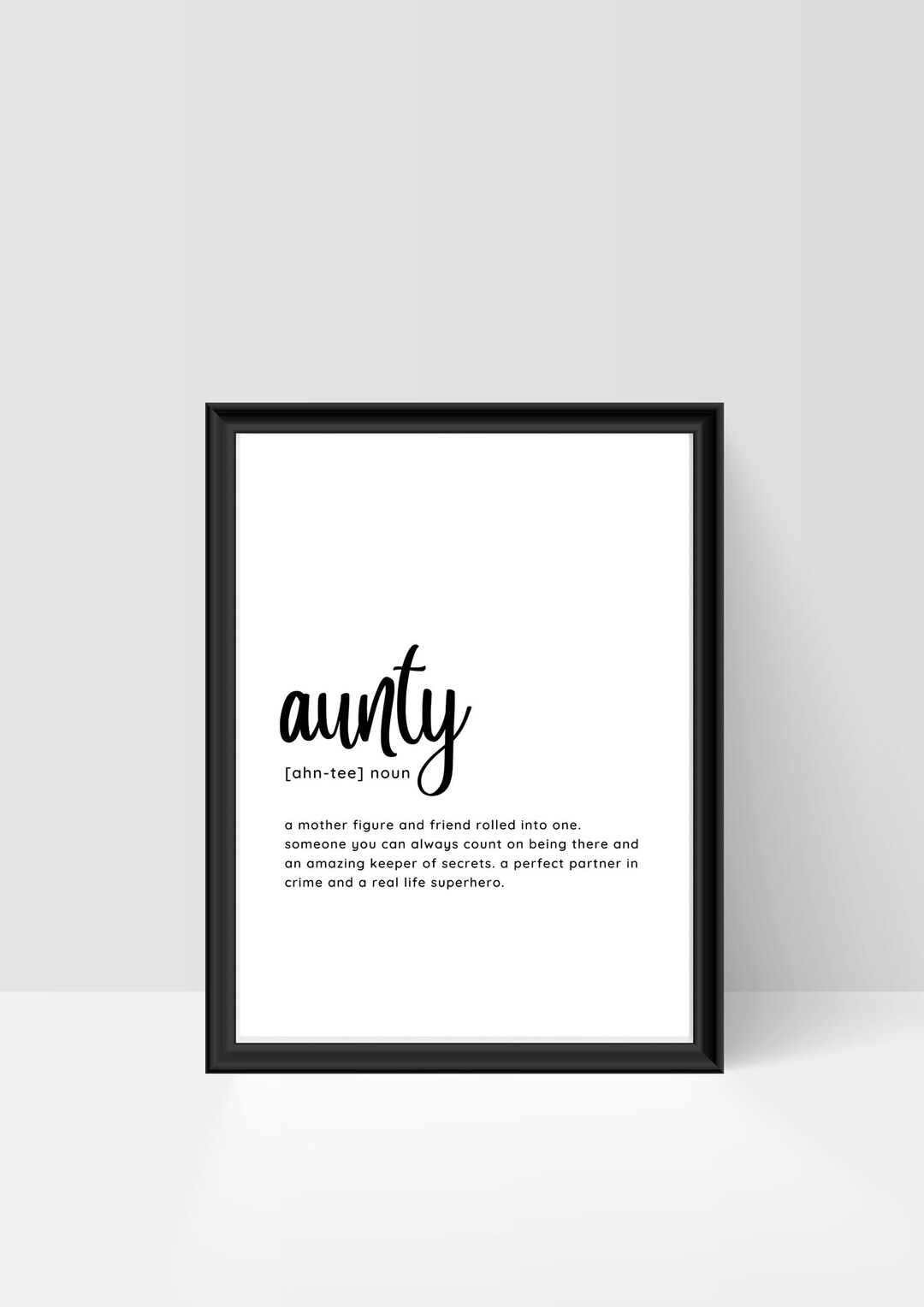 Aunty Definition Print | A4 | Digital Download - Etsy