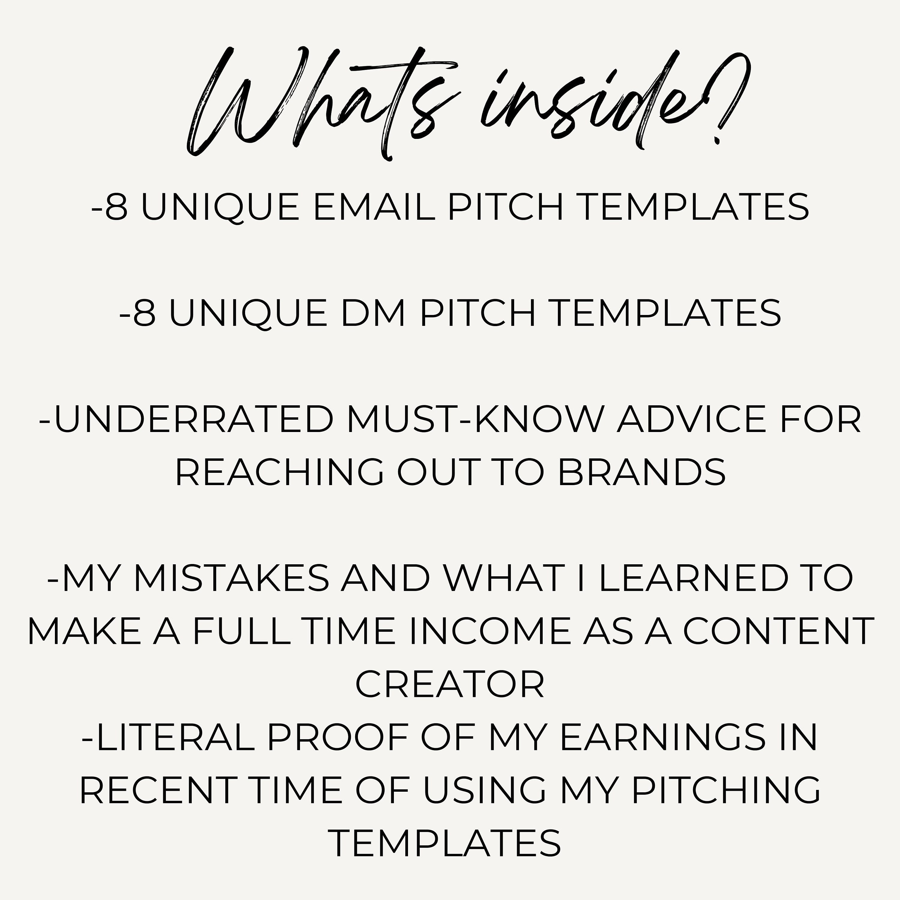 Brand Pitch Email Templates for Influencers| DM Pitch Templates Brand ...