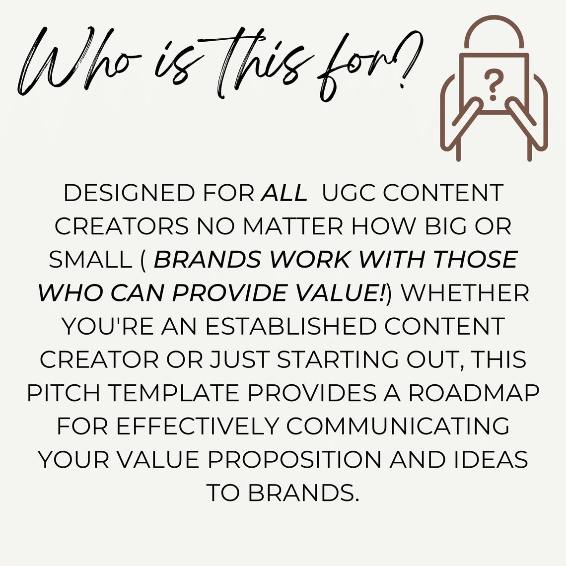 UGC Brand Pitch Template for UGC Creators UGC Pitching Scripts Ugc Dm ...