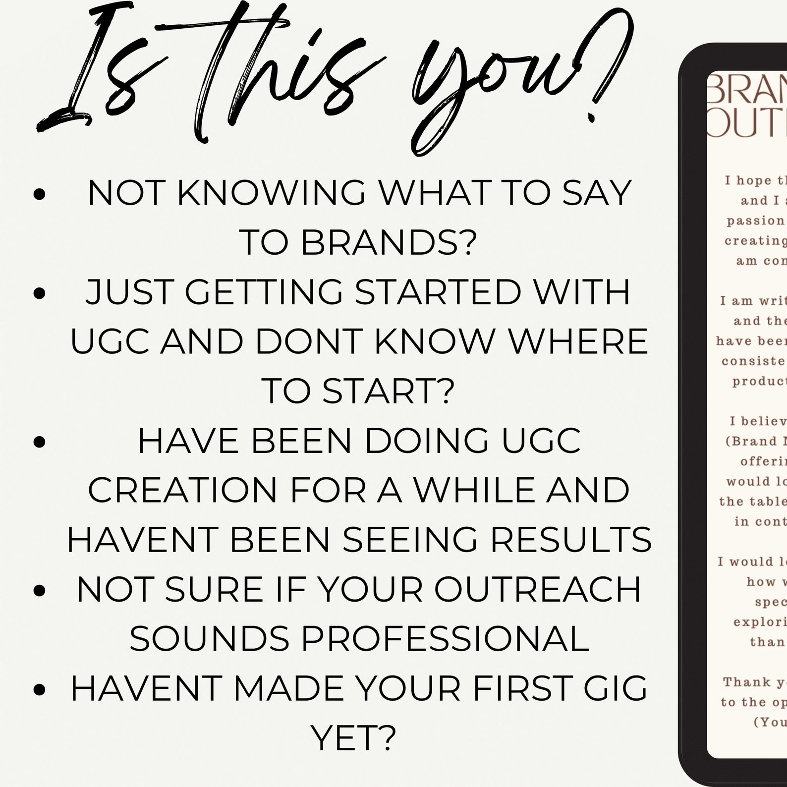 UGC Brand Pitch Template for UGC Creators | UGC Pitching Scripts | Ugc ...
