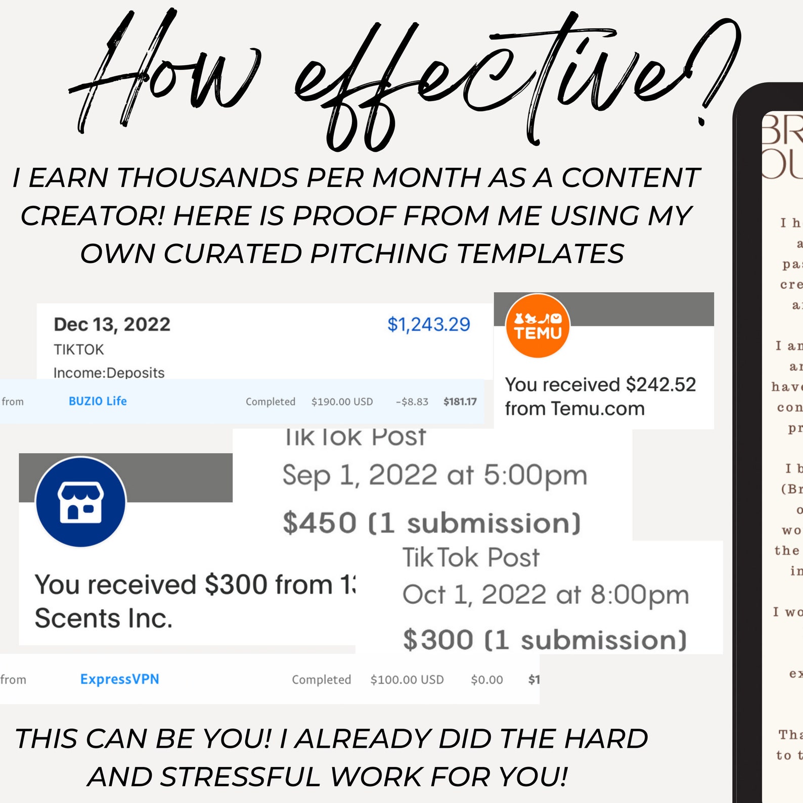 UGC Brand Pitch Template for UGC Creators | UGC Pitching Scripts | Ugc ...