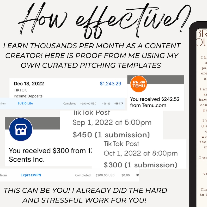 UGC Brand Pitch Template for UGC Creators | UGC Pitching Scripts | Ugc ...