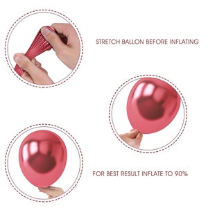 87pcs Metallic Red Party Balloon Kit for Boho Wedding Birthday ...