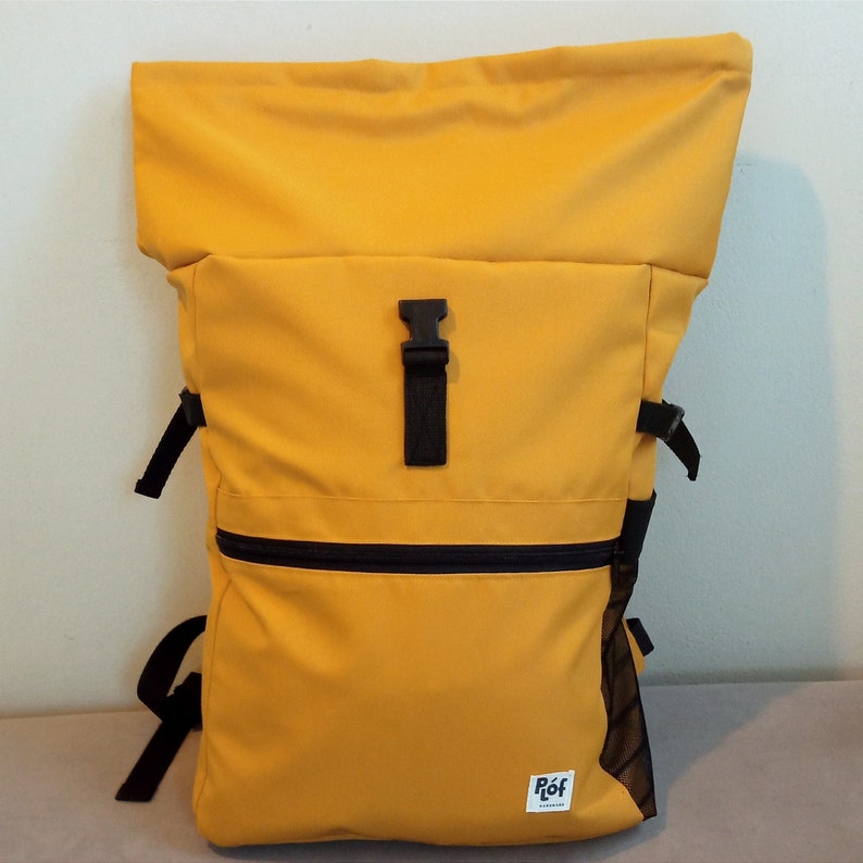 Handmade Waterproof Roll Top Backpack Unisex 25L - Etsy