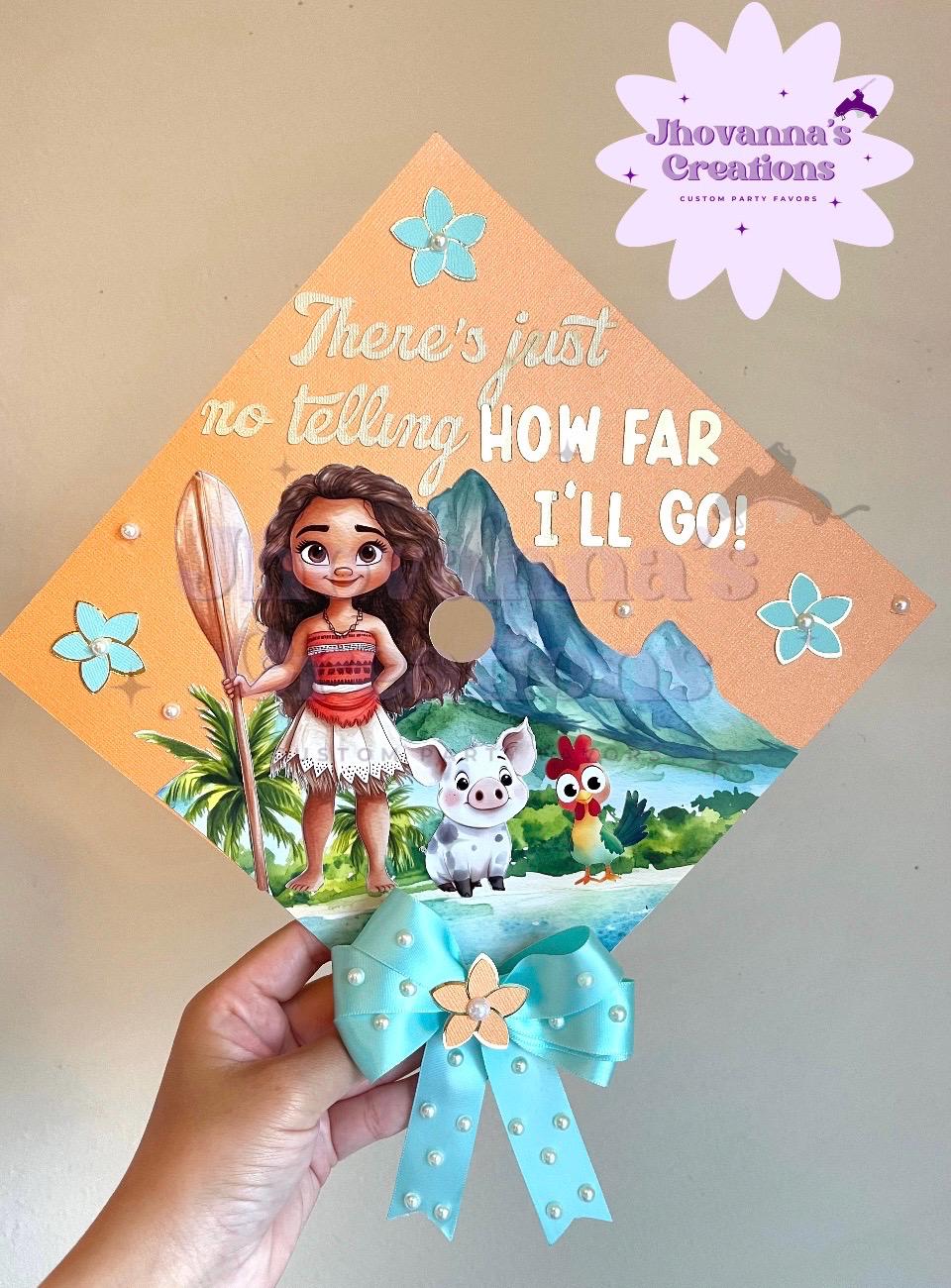 Moana Graduation Cap and Lei (kids, Teens, Adult) - Etsy